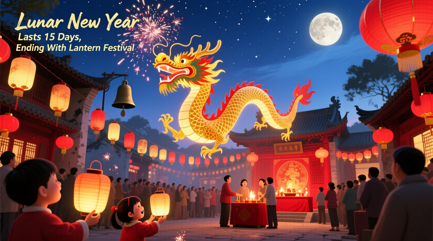 Lunar New Year Lasts 15 Days, Ending With Lantern Festival