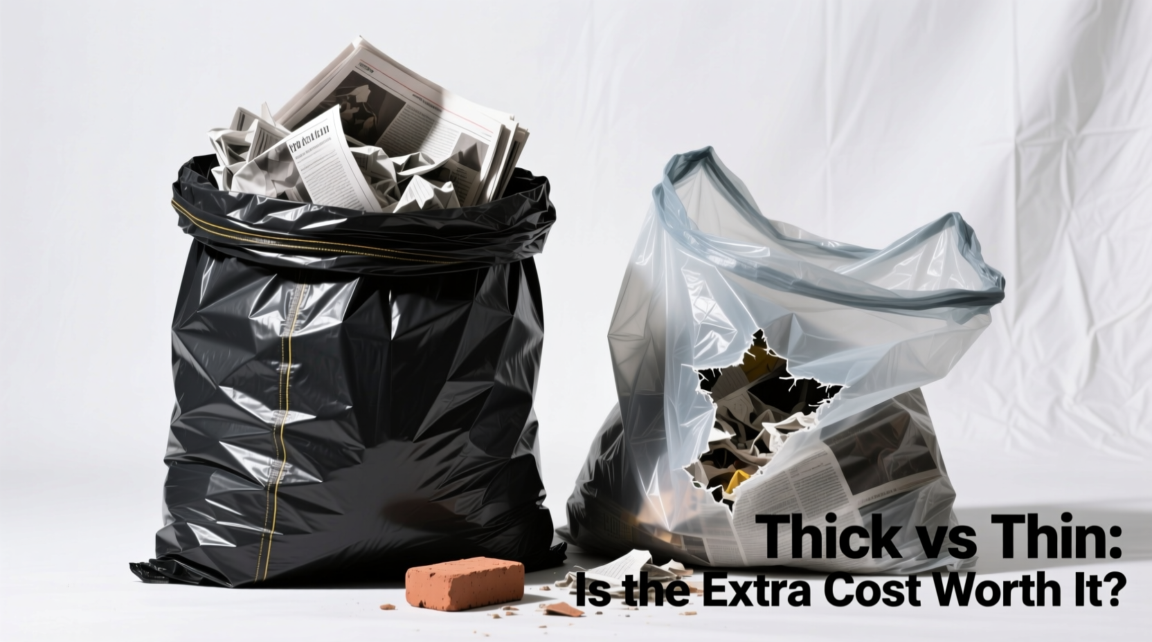 Thick Vs Thin Garbage Bags Are The Stronger Ones Really Worth The Extra ...