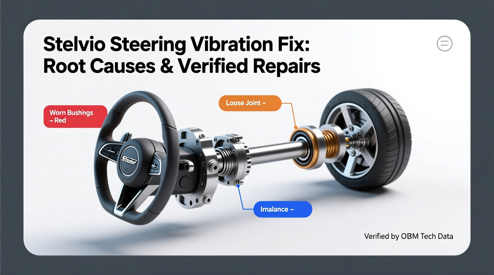 Stelvio Steering Vibration Fix: Root Causes & Verified Repairs