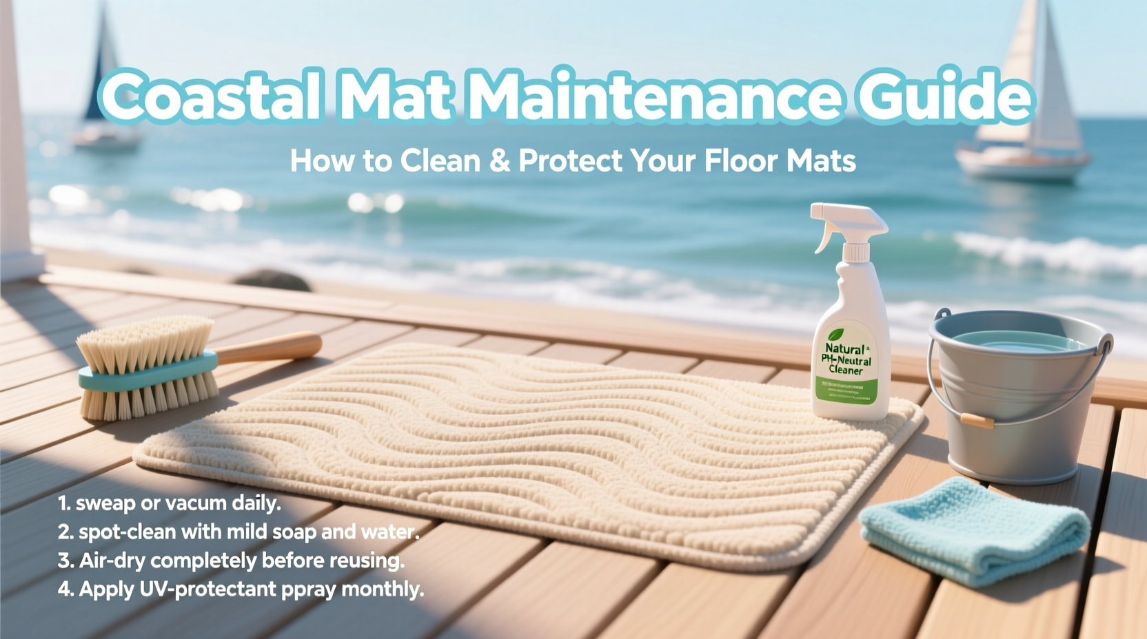 Coastal Mat Maintenance Guide: How to Clean & Protect Floor Mats
