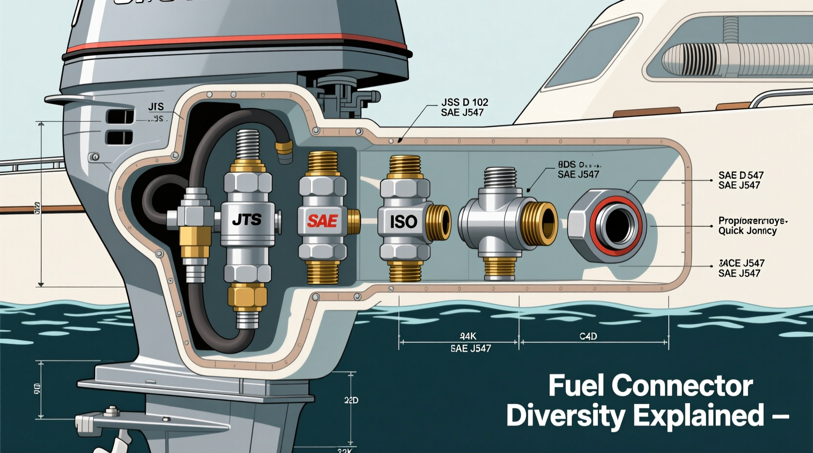 Outboard Engines Why So Many Fuel Connector Types Exist