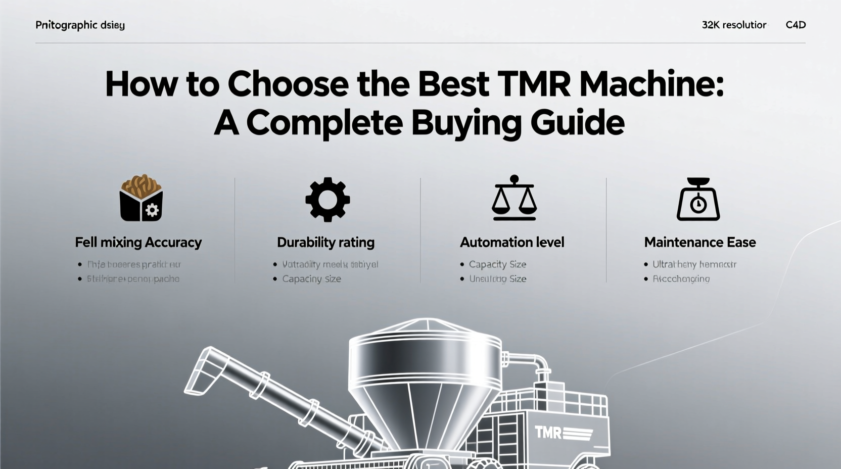 How to Choose the Best TMR Machine: A Complete Buyer's Guide