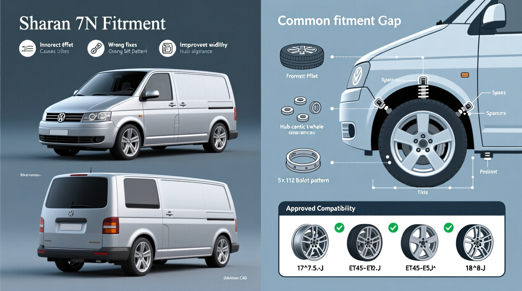 Sharan 7N Fitment Gaps: Causes, Fixes & Wheel Compatibility Guide