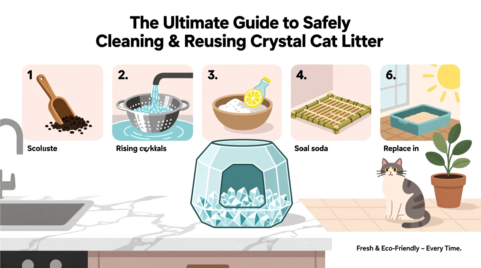 The Ultimate Guide To Safely Cleaning And Reusing Crystal Cat Litter ...