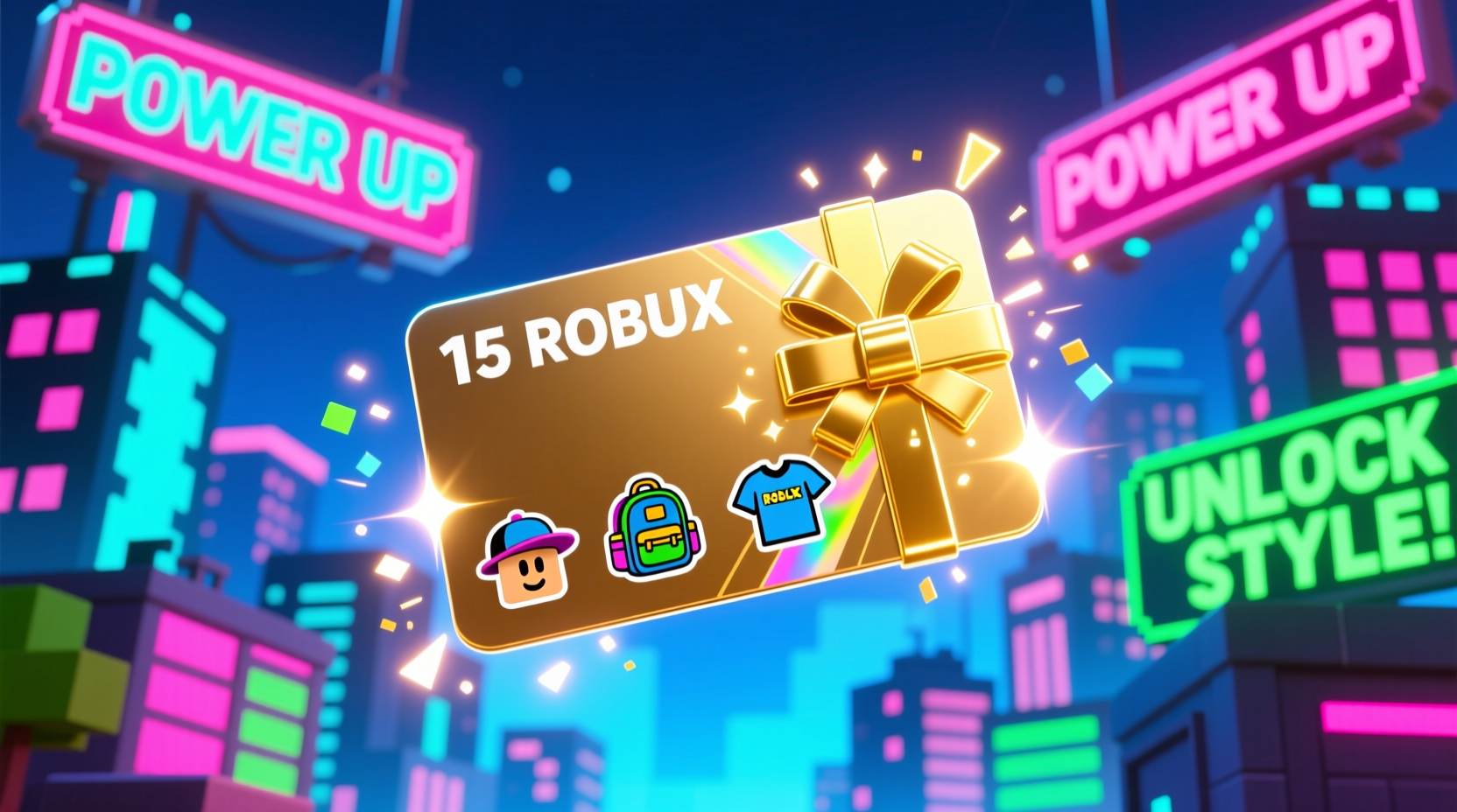 Get 15 Robux Gift Card Power Up Your Roblox Avatar