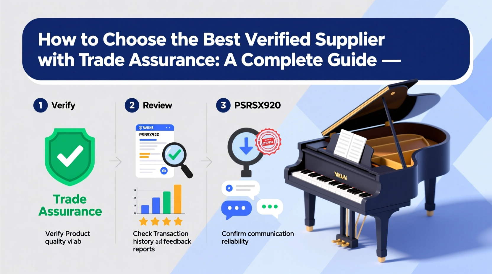 How to Choose a Verified Supplier with Trade Assurance Yamaha PSR-SX920 ...