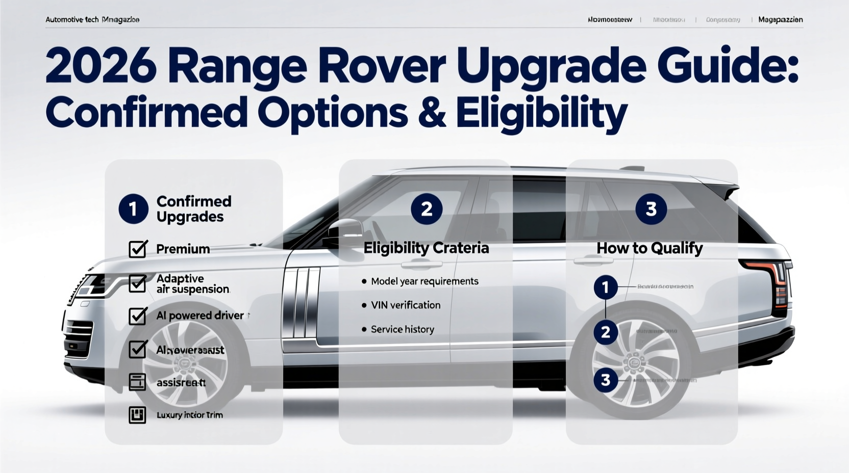 2026 Range Rover Upgrade Guide: Confirmed Options & Eligibility