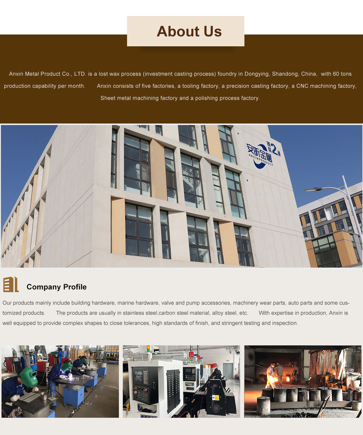 Dongying Anxin Metal Technology Co., Ltd. - building hardware, marine ...