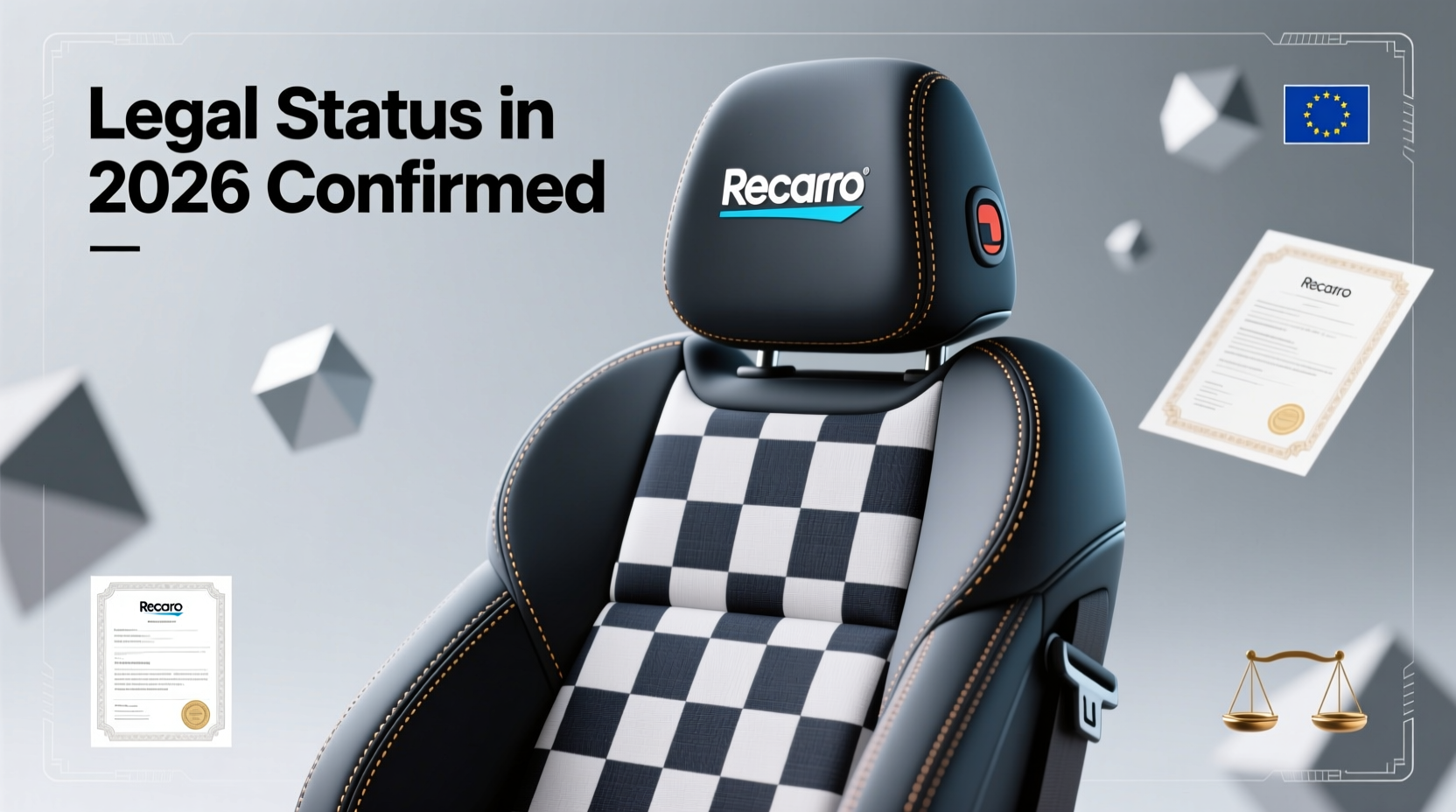 Recaro Checkered Seat Covers: Legal Status in 2026 Confirmed