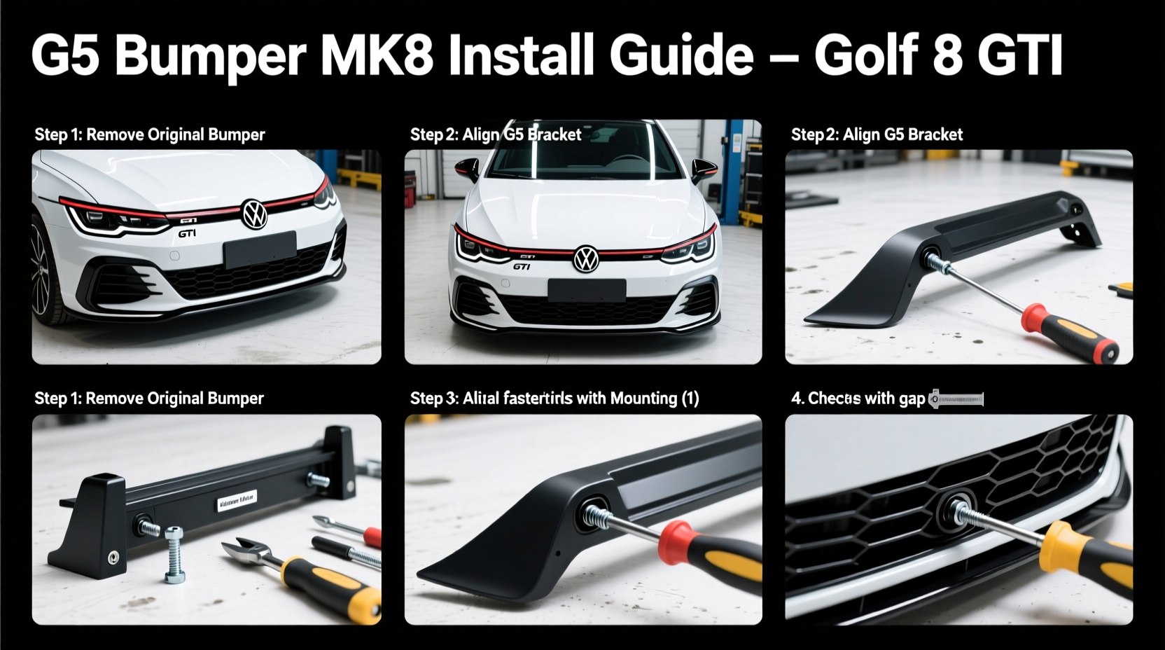 G5 Bumper MK8 Install Guide: Step-by-Step for Golf 8 GTI
