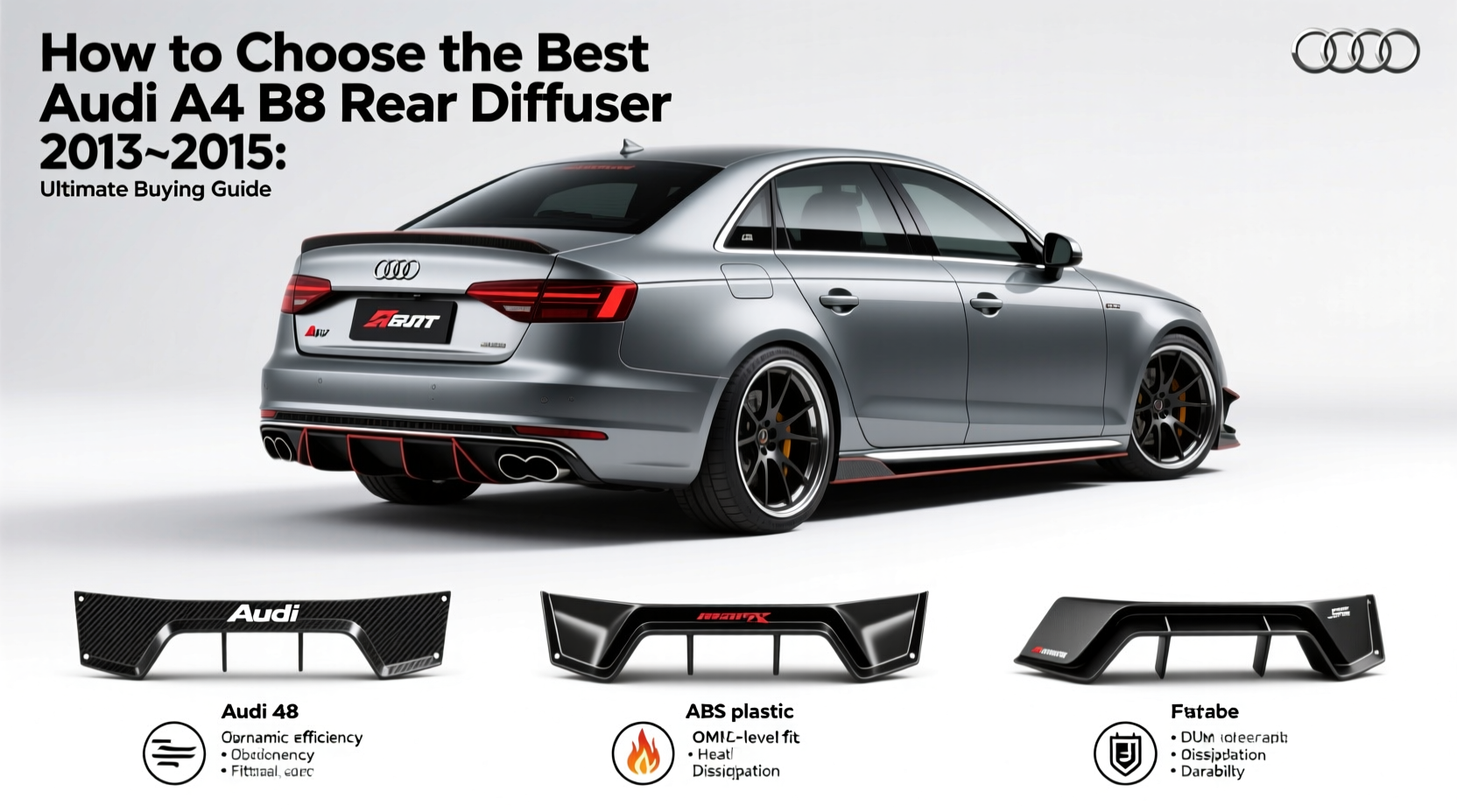 How to Choose the Best Audi A4 B8 Rear Diffuser 2013–2015: Ultimate Buying Guide