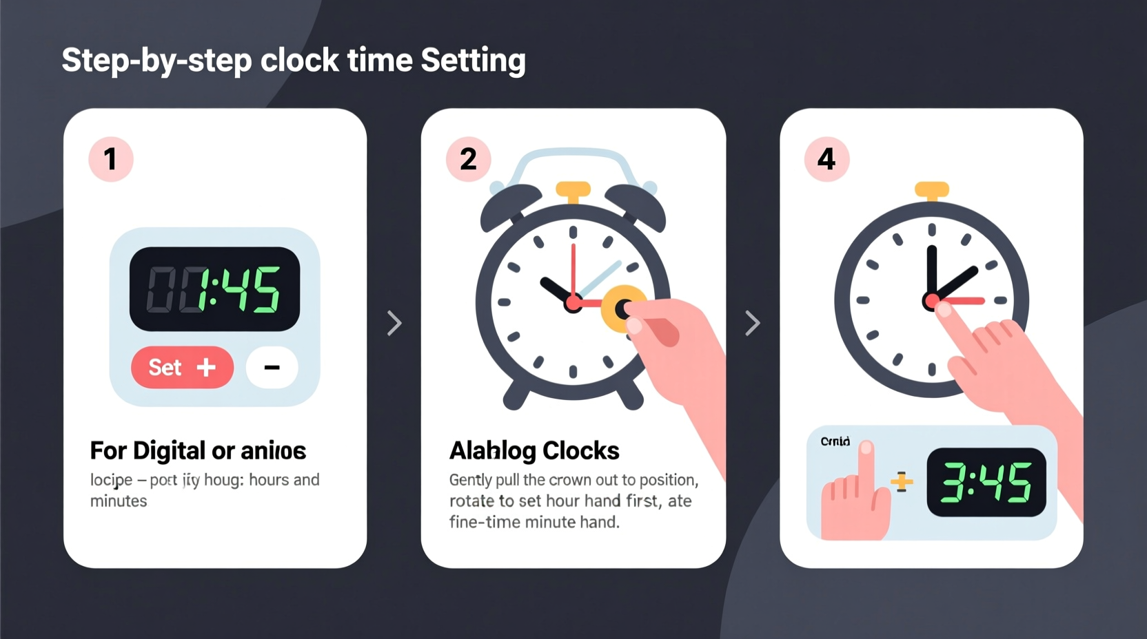 Mastering Clock Time Setting Clear Steps To Adjust Both Analog And ...