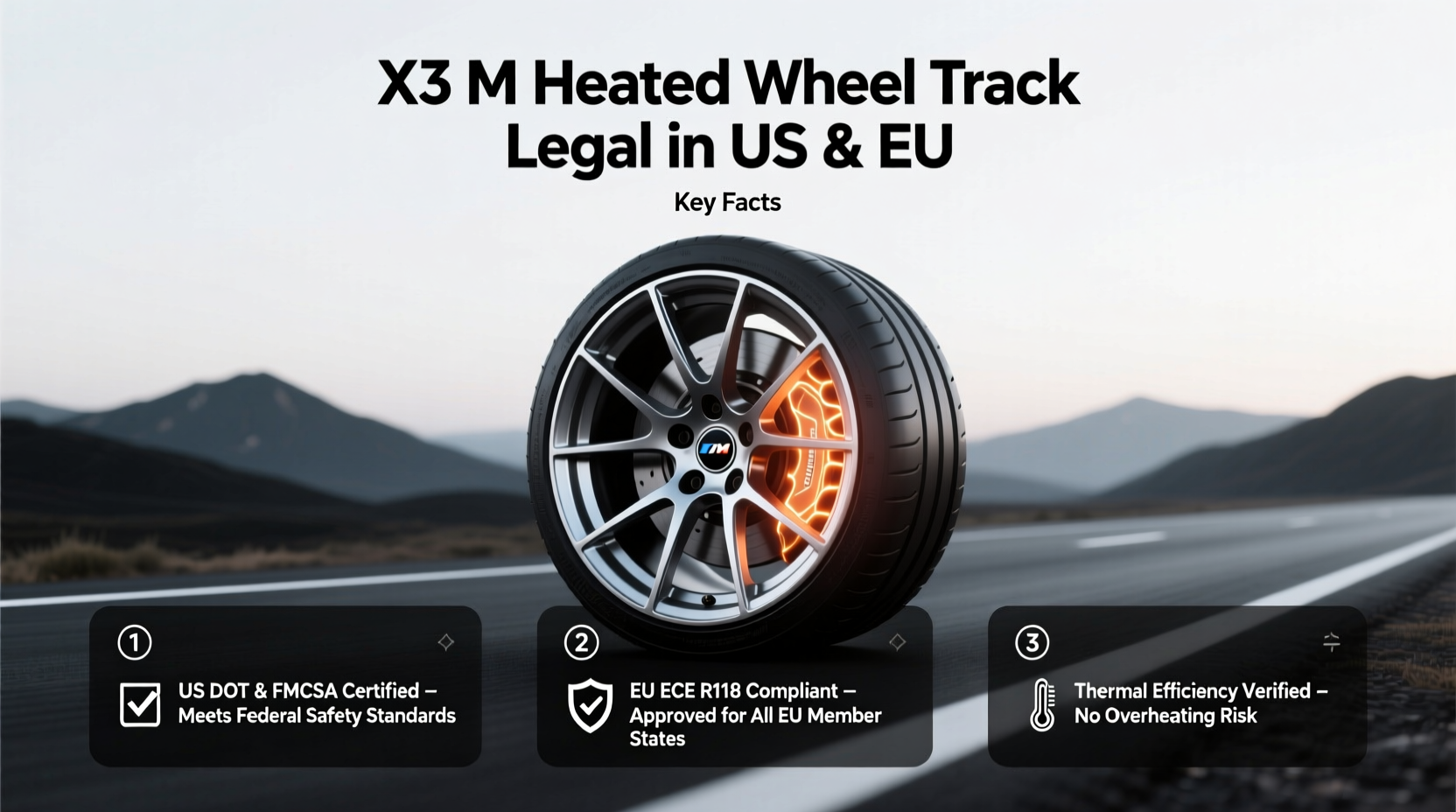 X3 M Heated Wheel Track Legal in US & EU: Key Facts