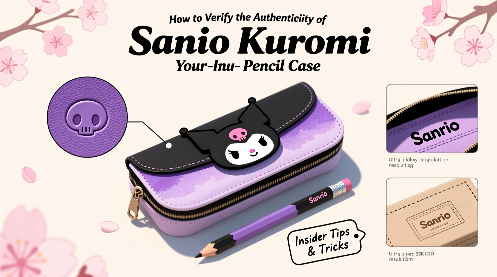 How To Verify The Authenticity Of Your Sanrio Kuromi Pencil Case ...
