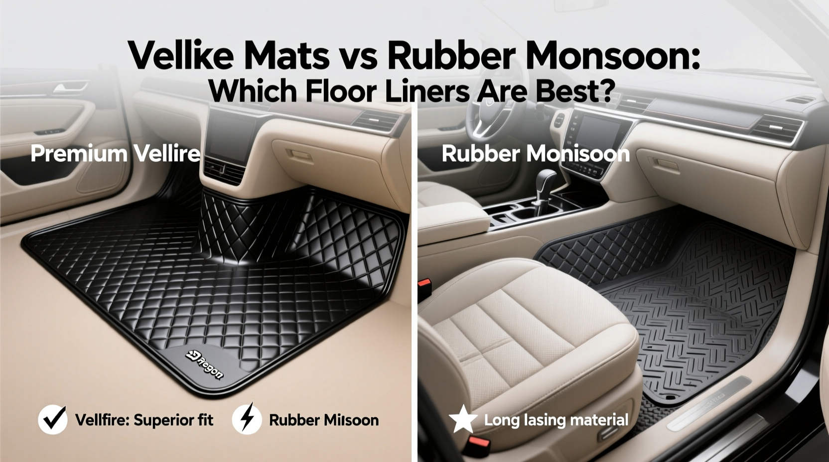 Vellfire Mats vs Rubber Monsoon: Which Floor Liners Are Best?