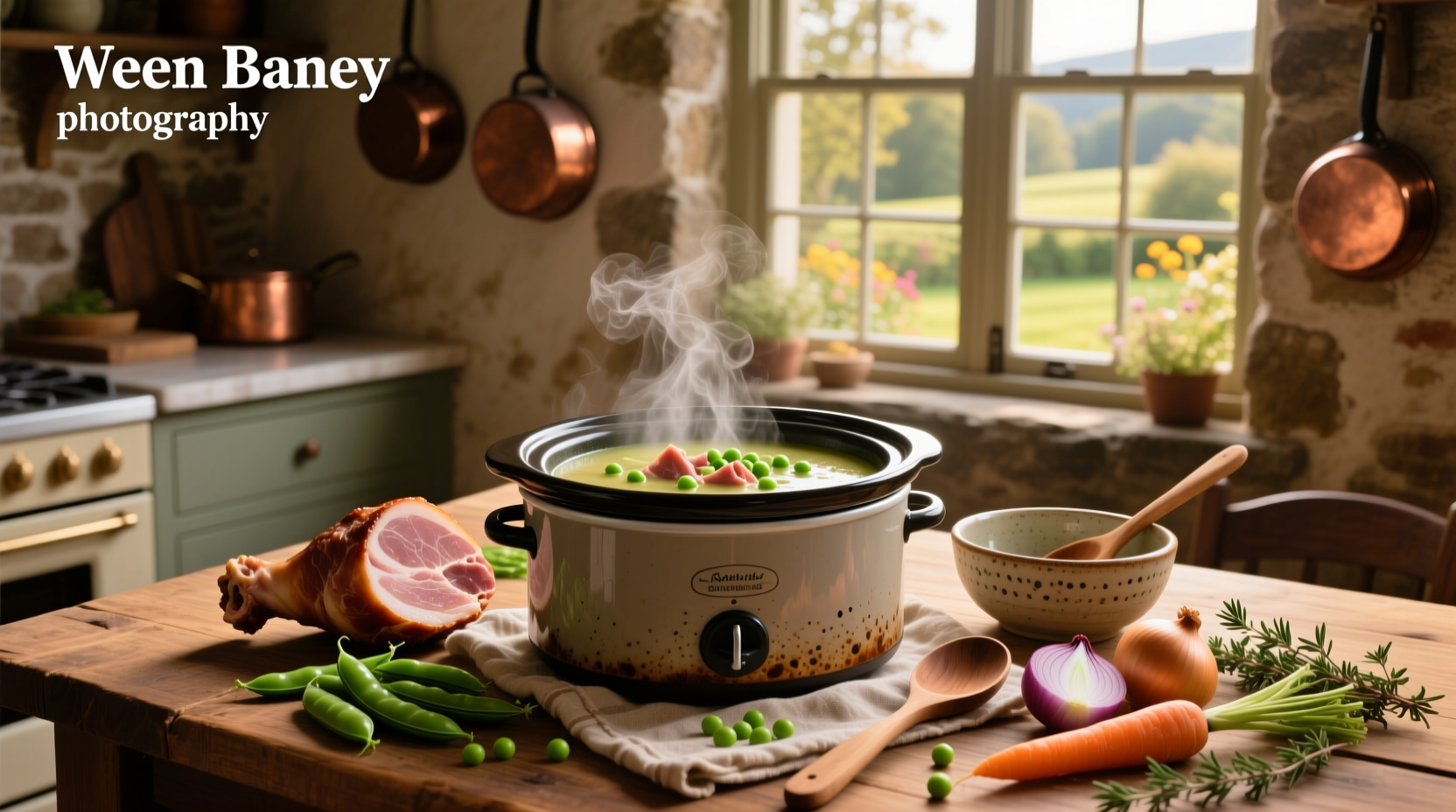 How to Make Crockpot Pea Soup with Ham Hock