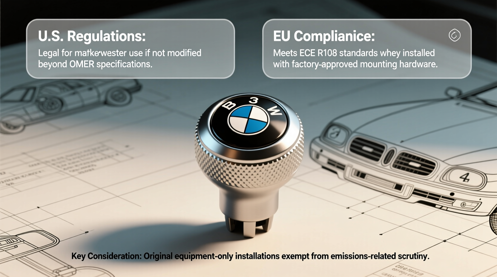 E36 Shift Knob Legality: U.S. & EU Regulations Explained