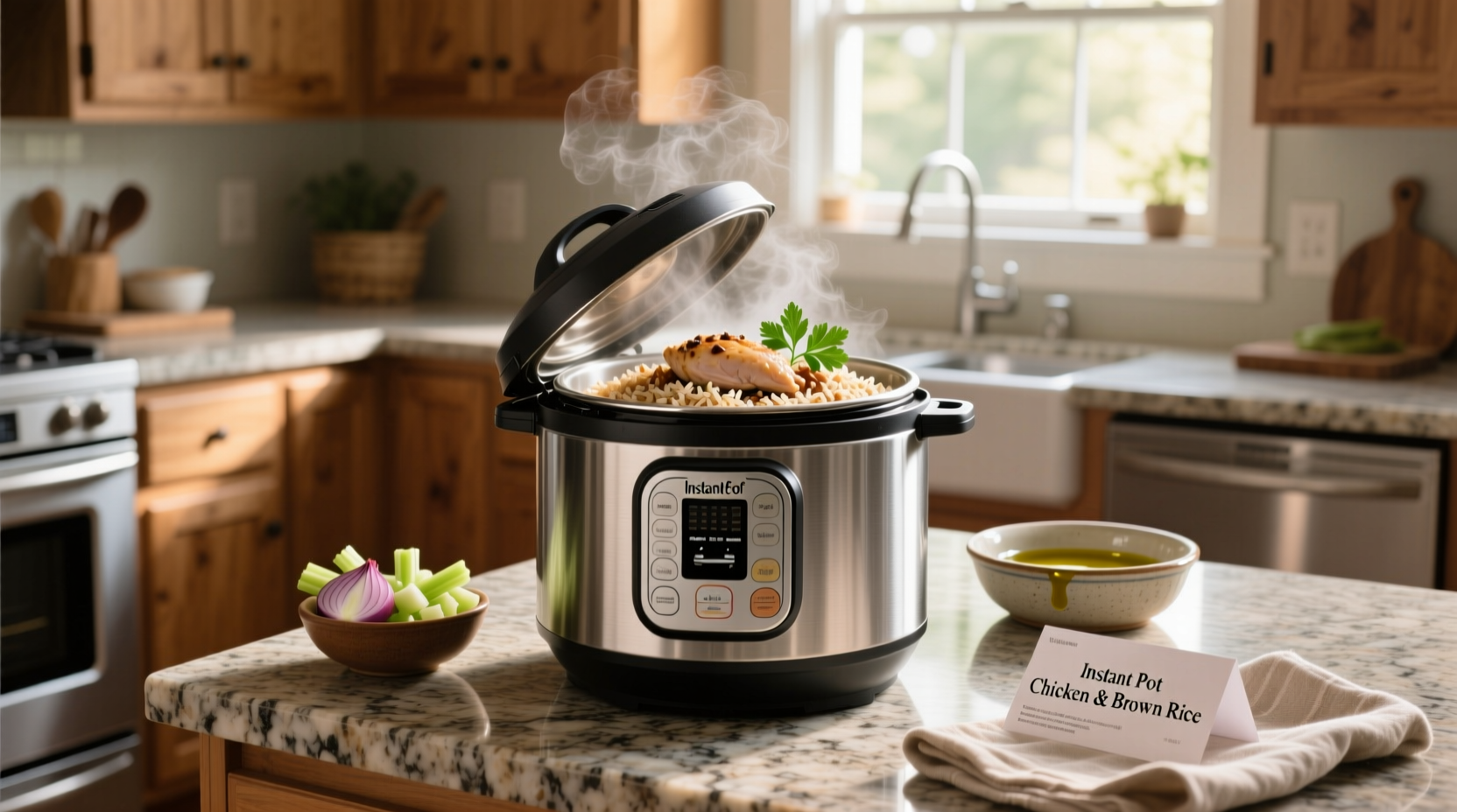 How to Make Chicken and Brown Rice in Instant Pot
