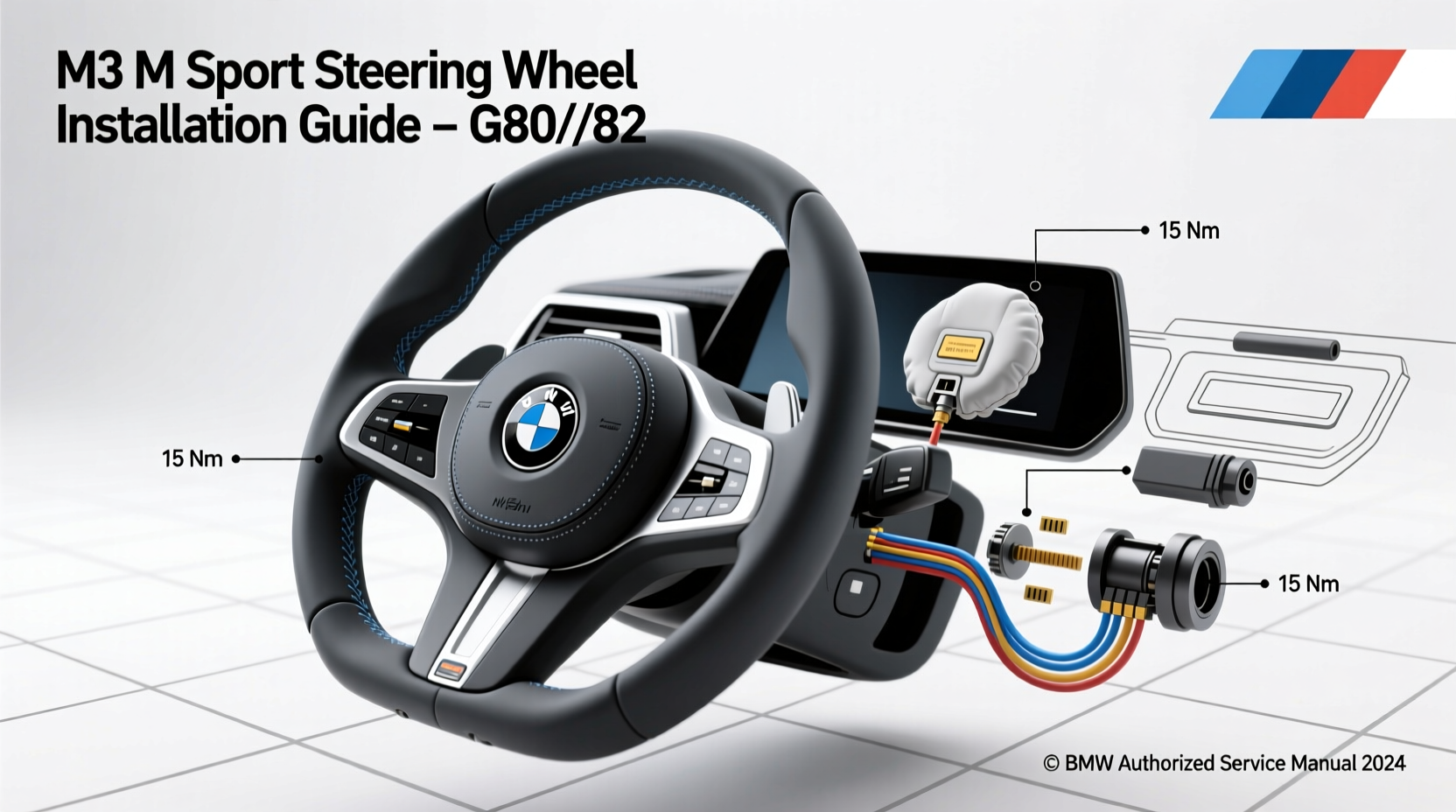 M3 M Sport Steering Wheel Install Guide for G80/G82