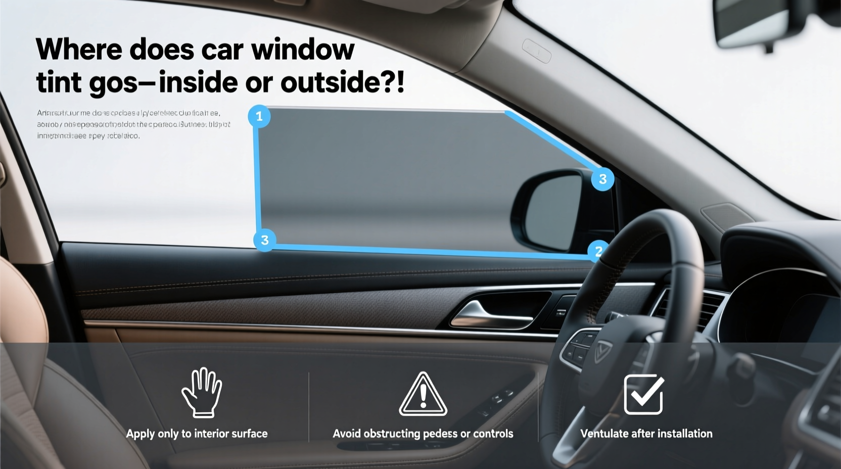 does car window tint go on inside or outside buying guide