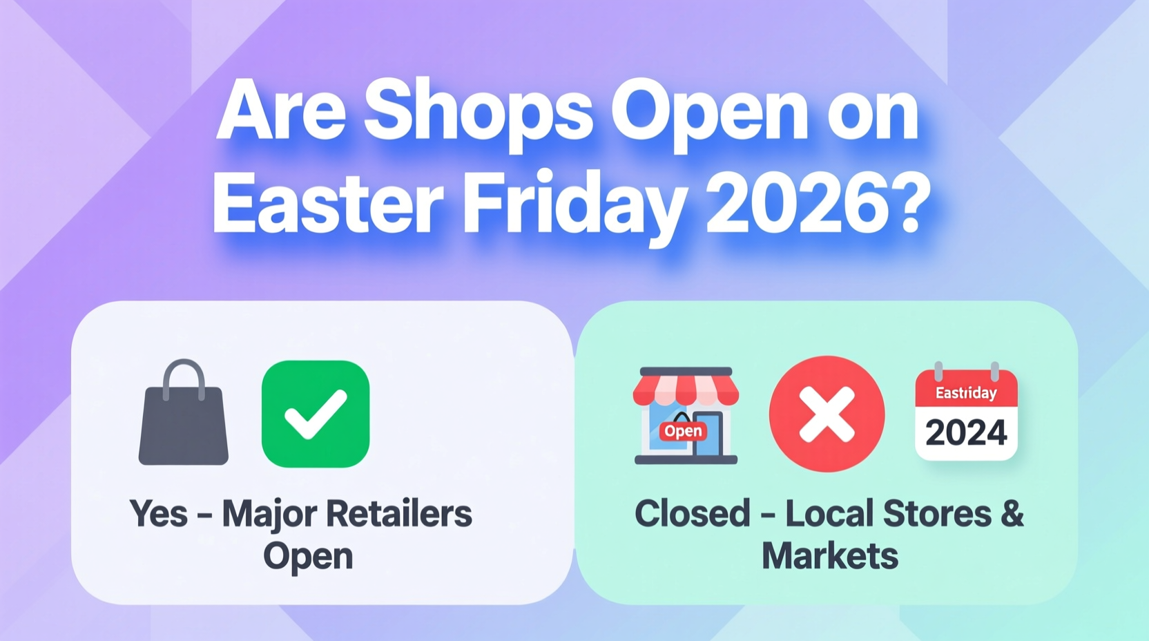 Are Shops Open on Easter Friday 2026?