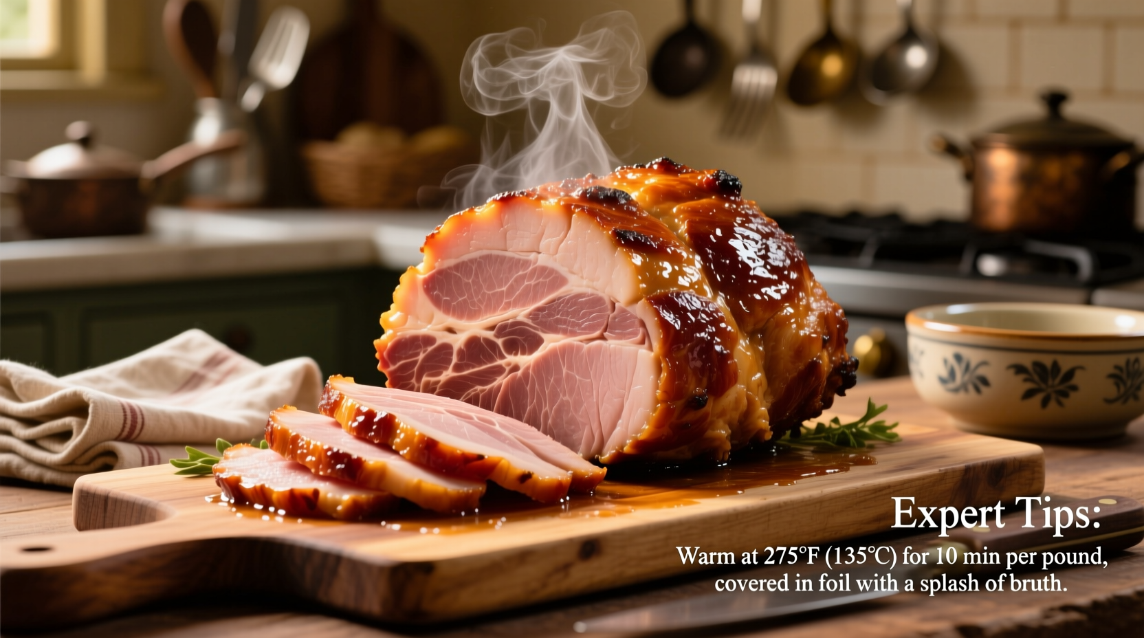 Expert Tips For Perfectly Warming Up A Fully Cooked Ham Without Drying ...