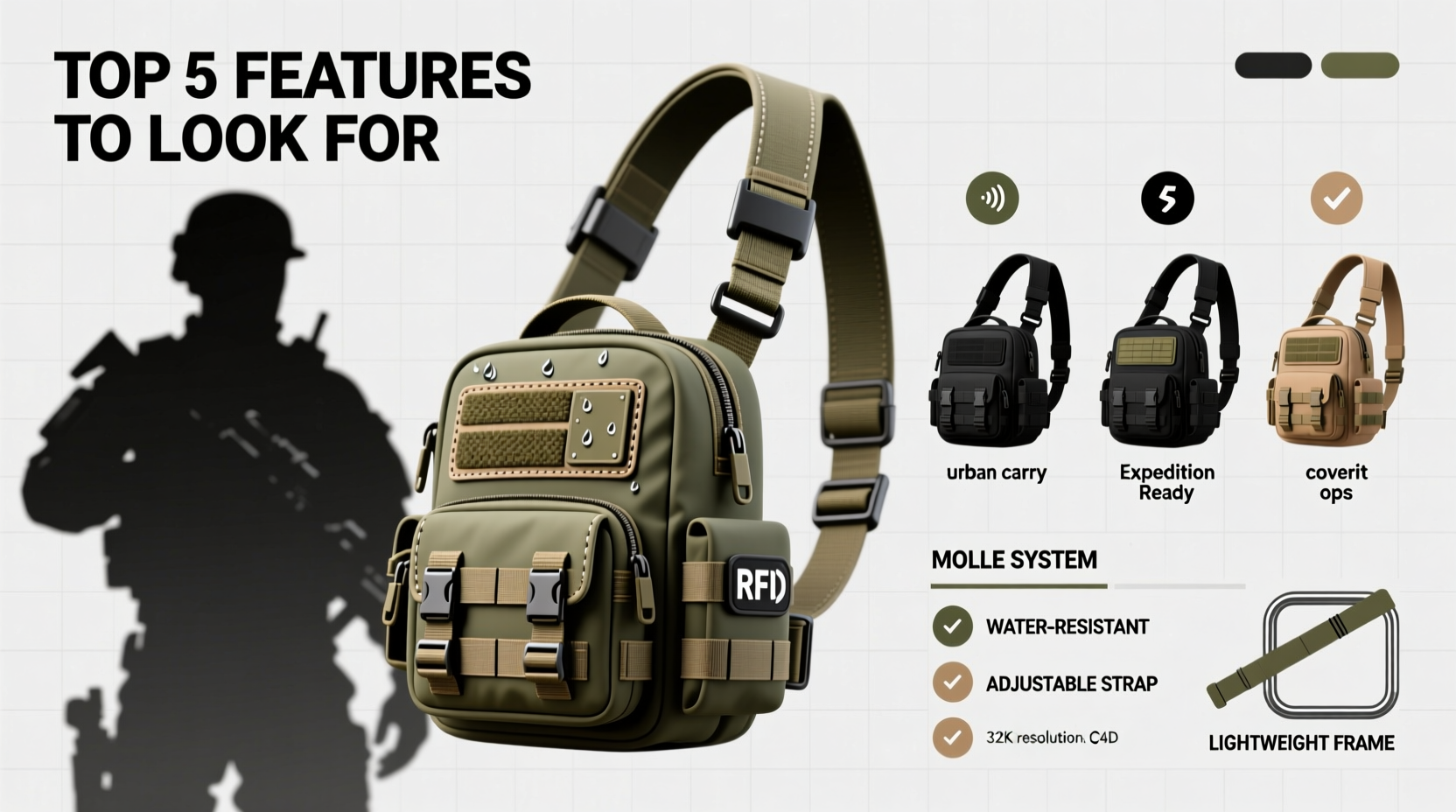 How To Choose The Perfect Tactical Shoulder Bag A Guide To Trending ...