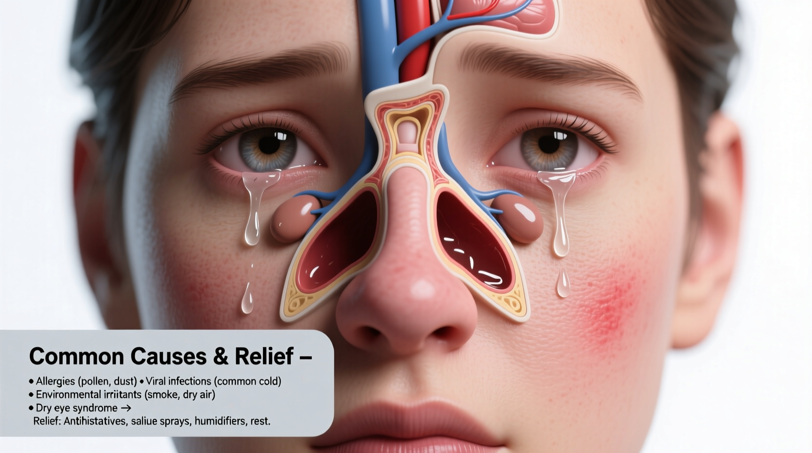 Watery Eyes And Runny Nose Common Causes And Relief