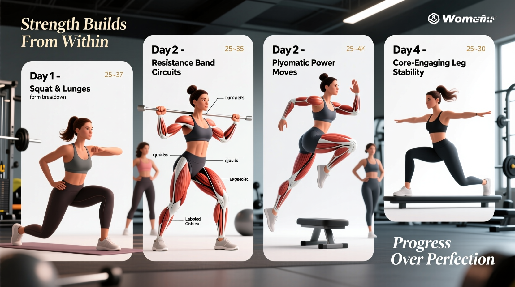 4-Day Leg Focus Women's Training Program Guide