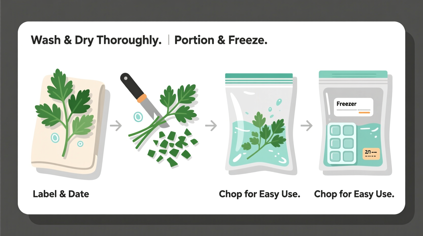 How to Freeze Fresh Parsley Properly