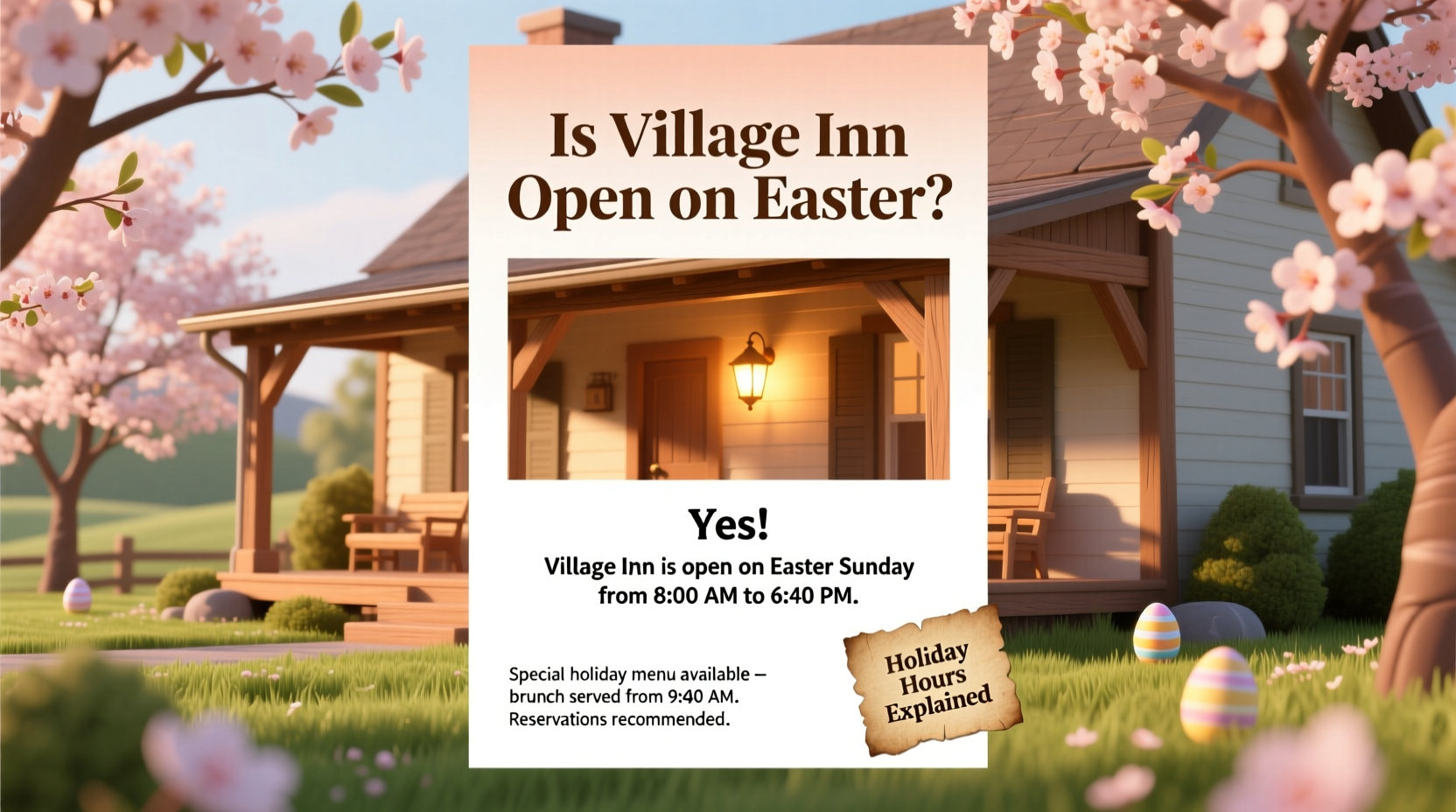 Is Village Inn Open on Easter? Holiday Hours Explained
