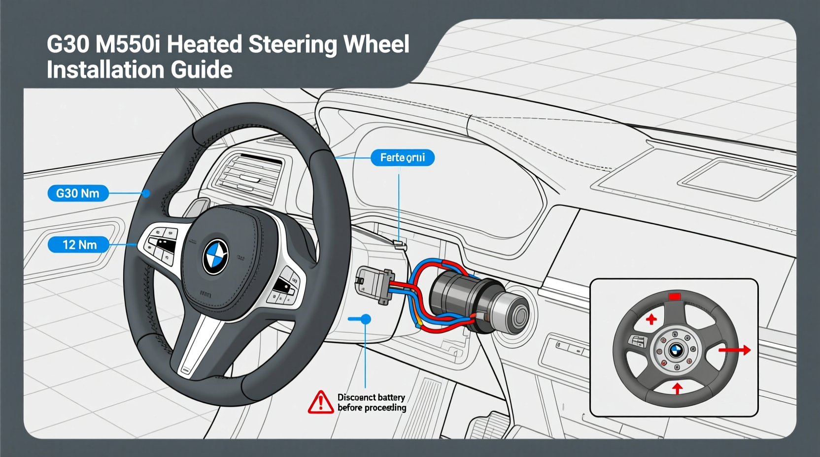 G30 M550i Heated Steering Wheel Installation Guide