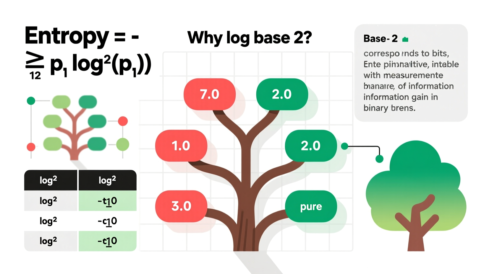 Decision Tree Entropy Why Use Log Base 2 Explained
