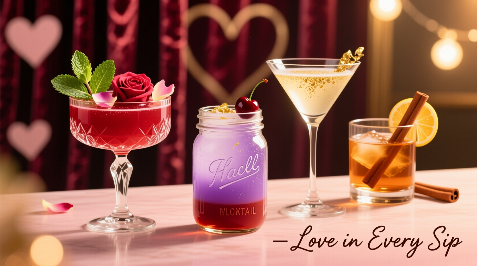 Unique Valentine's Day Cocktail Recipes to Try at Home