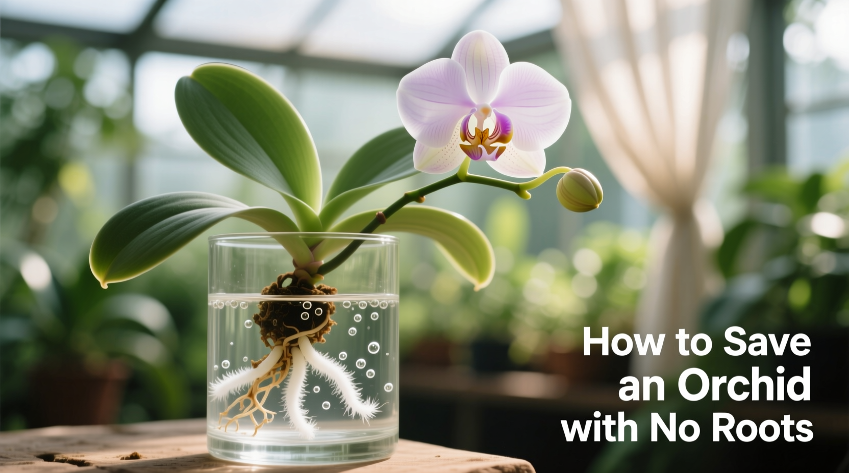 How to Save an Orchid with No Roots
