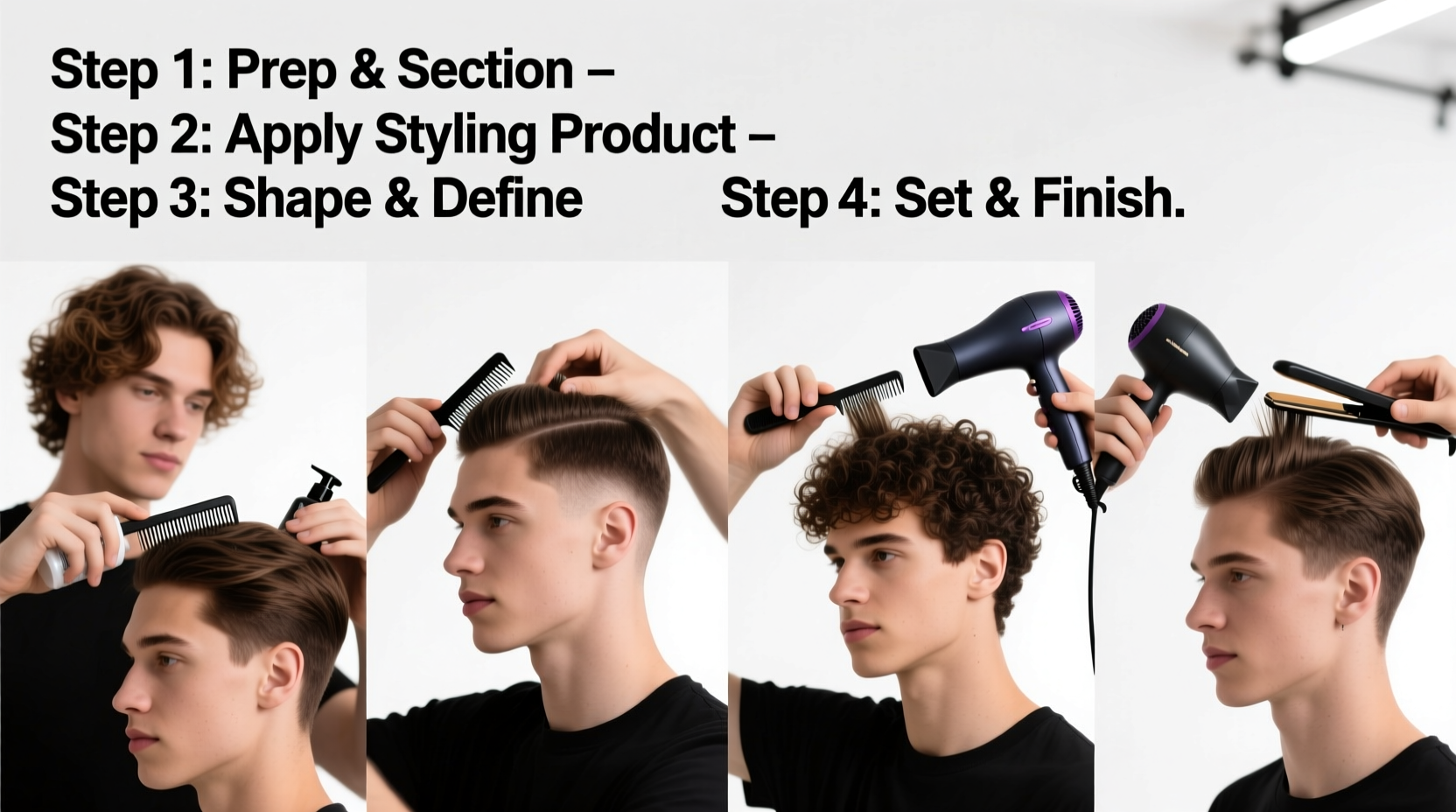 Mastering Mens Hair Styling Step By Step Techniques For Effortless Looks