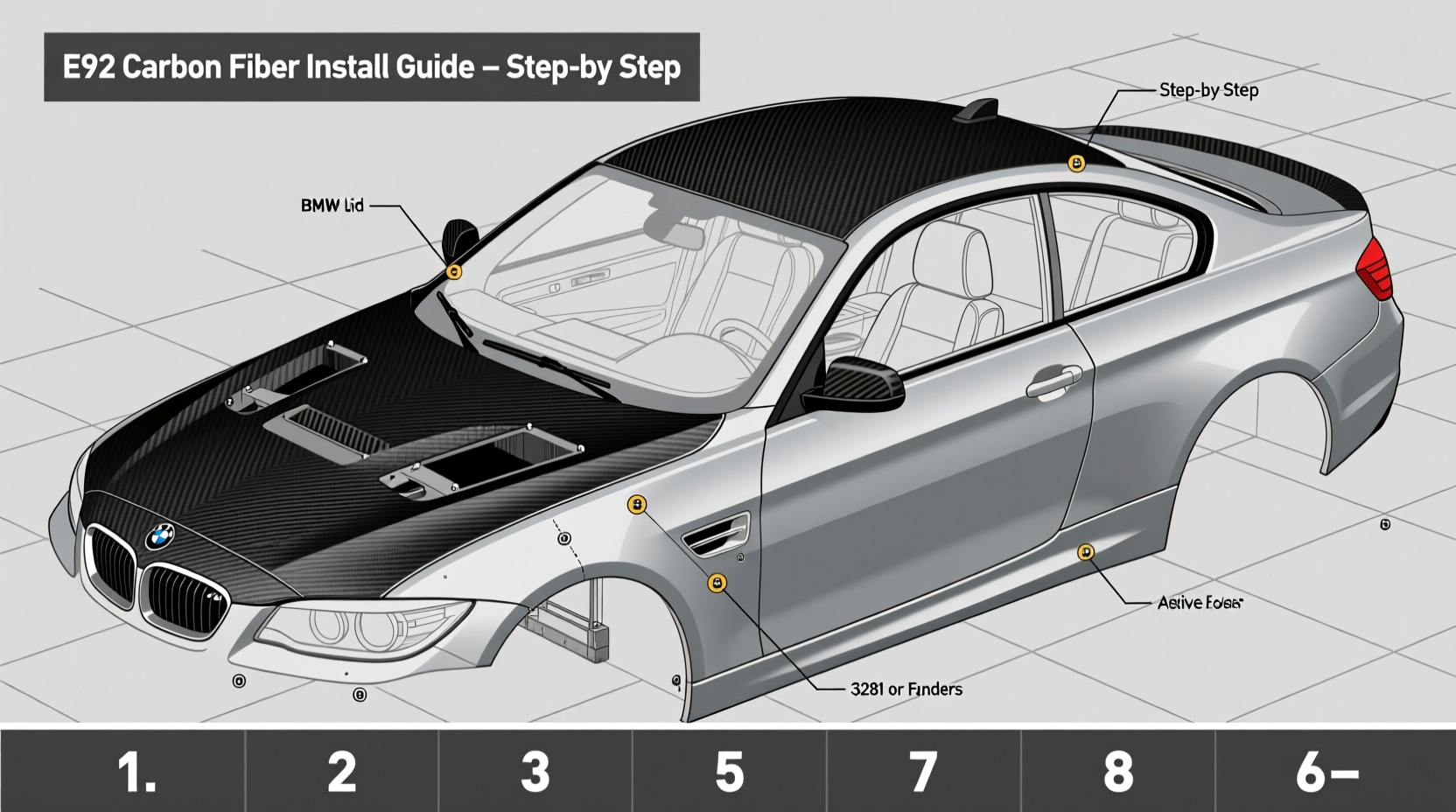 E92 Carbon Fiber Install Guide: Step-by-Step for BMW 335i & 328i
