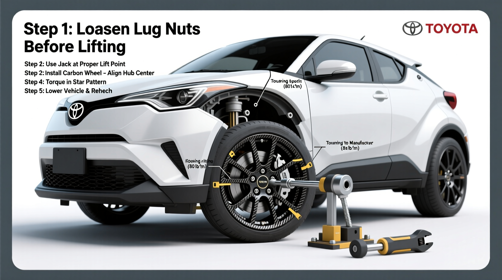 How to Install Carbon Wheels on a Toyota CHR: Step-by-Step Guide