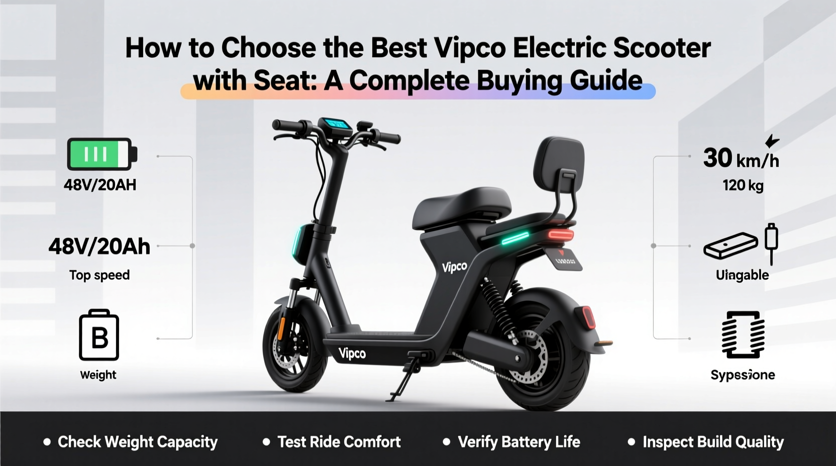 How to Choose the Best Vipco Electric Scooter with Seat: A Complete ...
