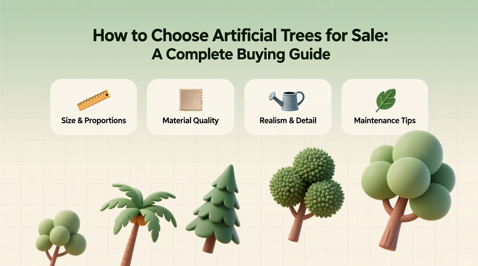 How to Choose Artificial Trees for Sale: A Complete Buying Guide