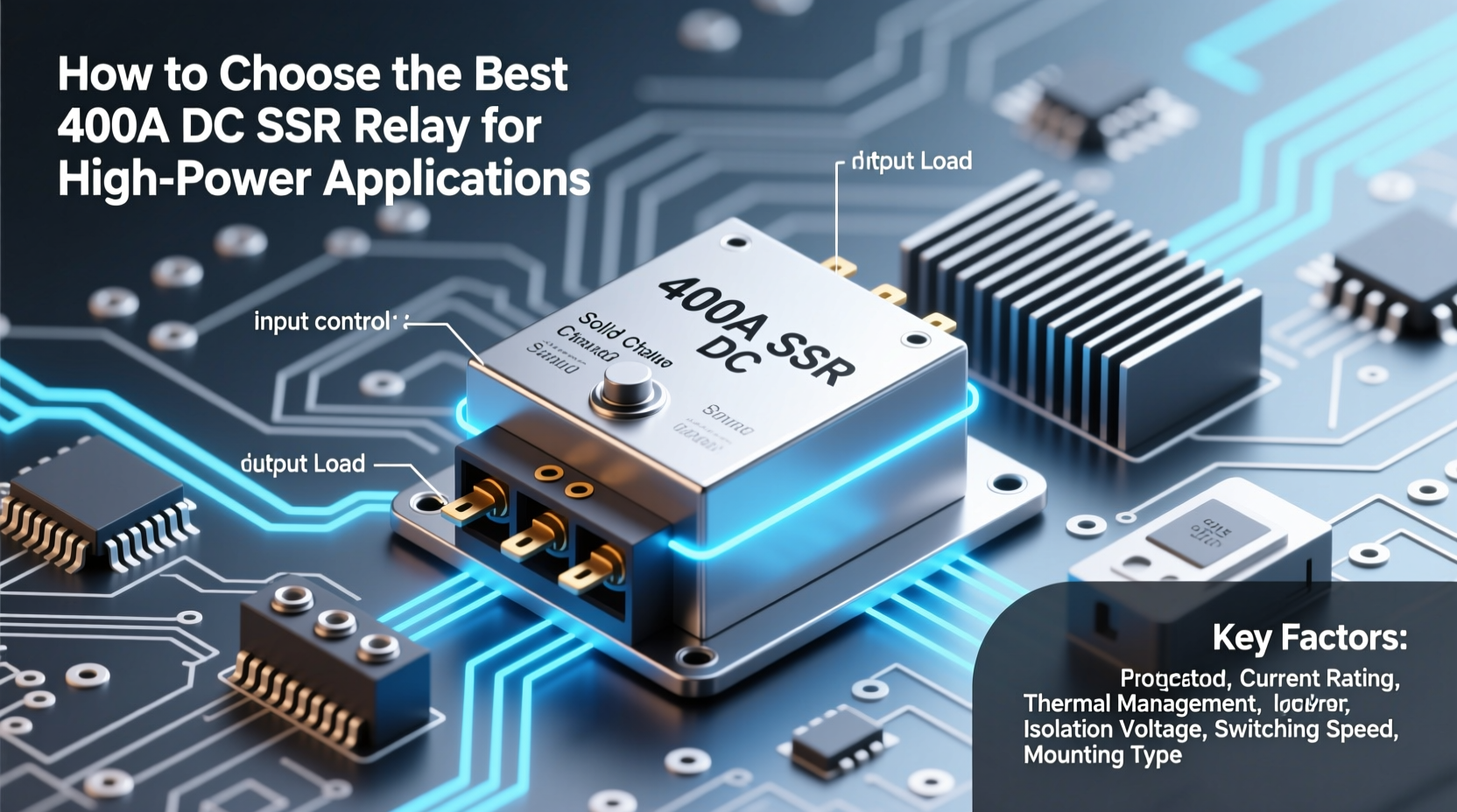 How to Choose the Best 400A DC SSR Relay for High-Power Applications