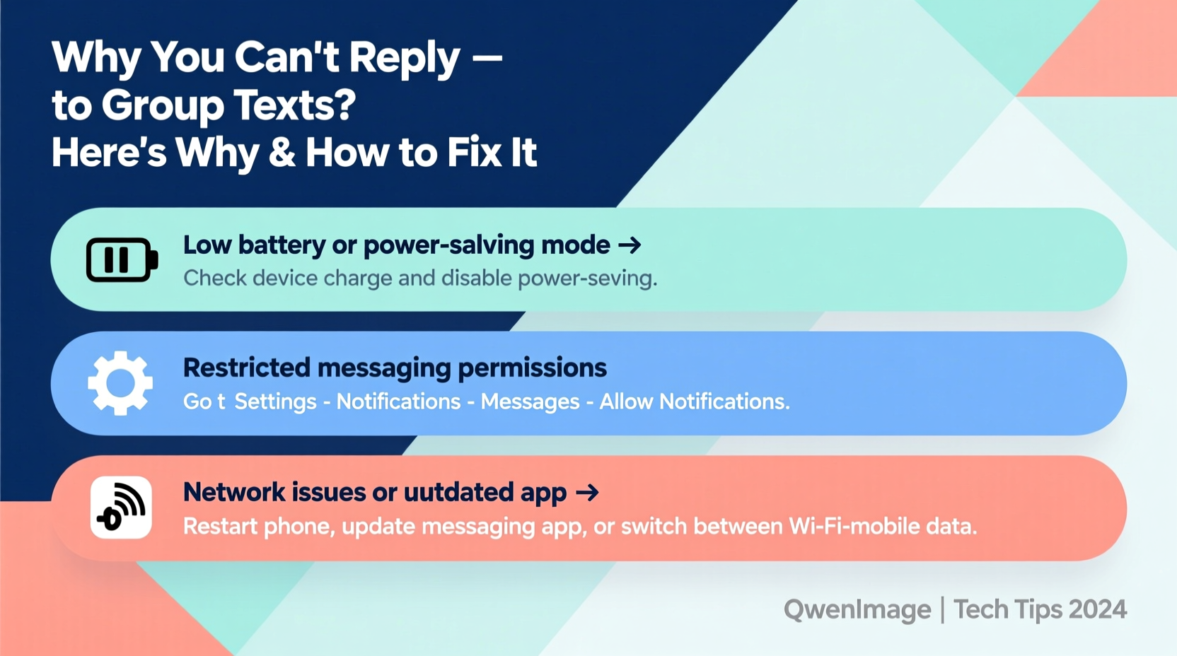 Can't Reply To Group Text Common Causes How To Fix It
