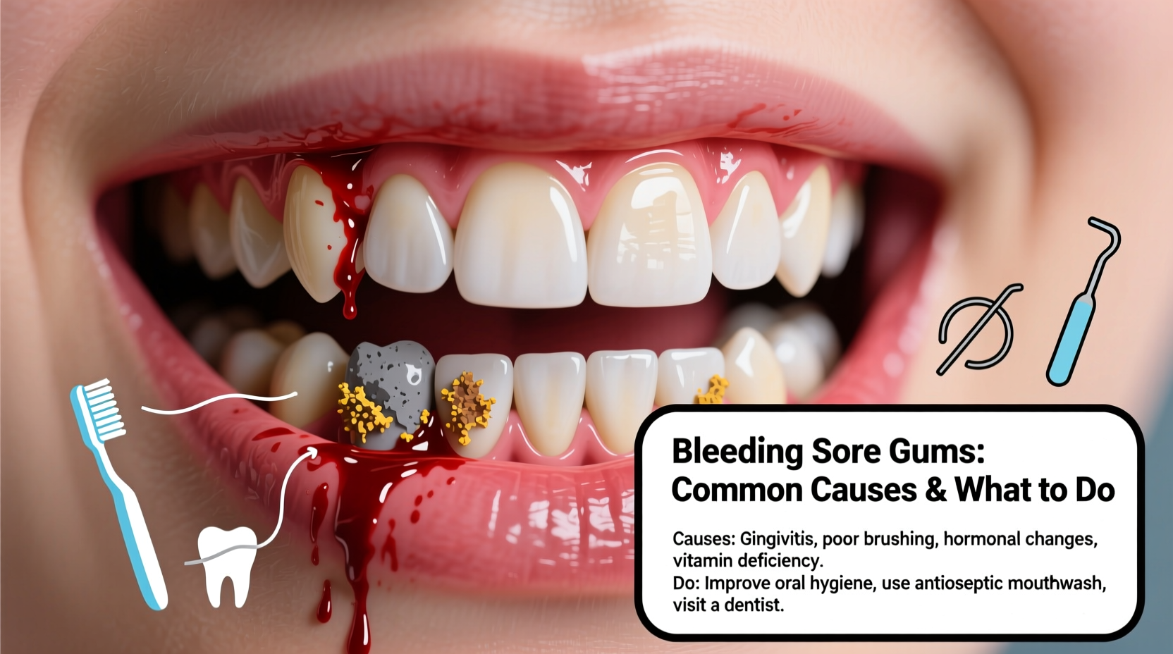 Bleeding Sore Gums Common Causes And What To Do