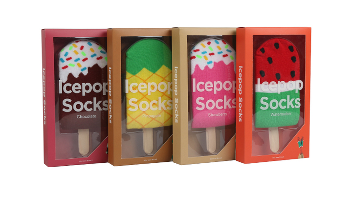 Unique Design Women Popsicle Ice-Pop Colorful Ice Lolly Socks