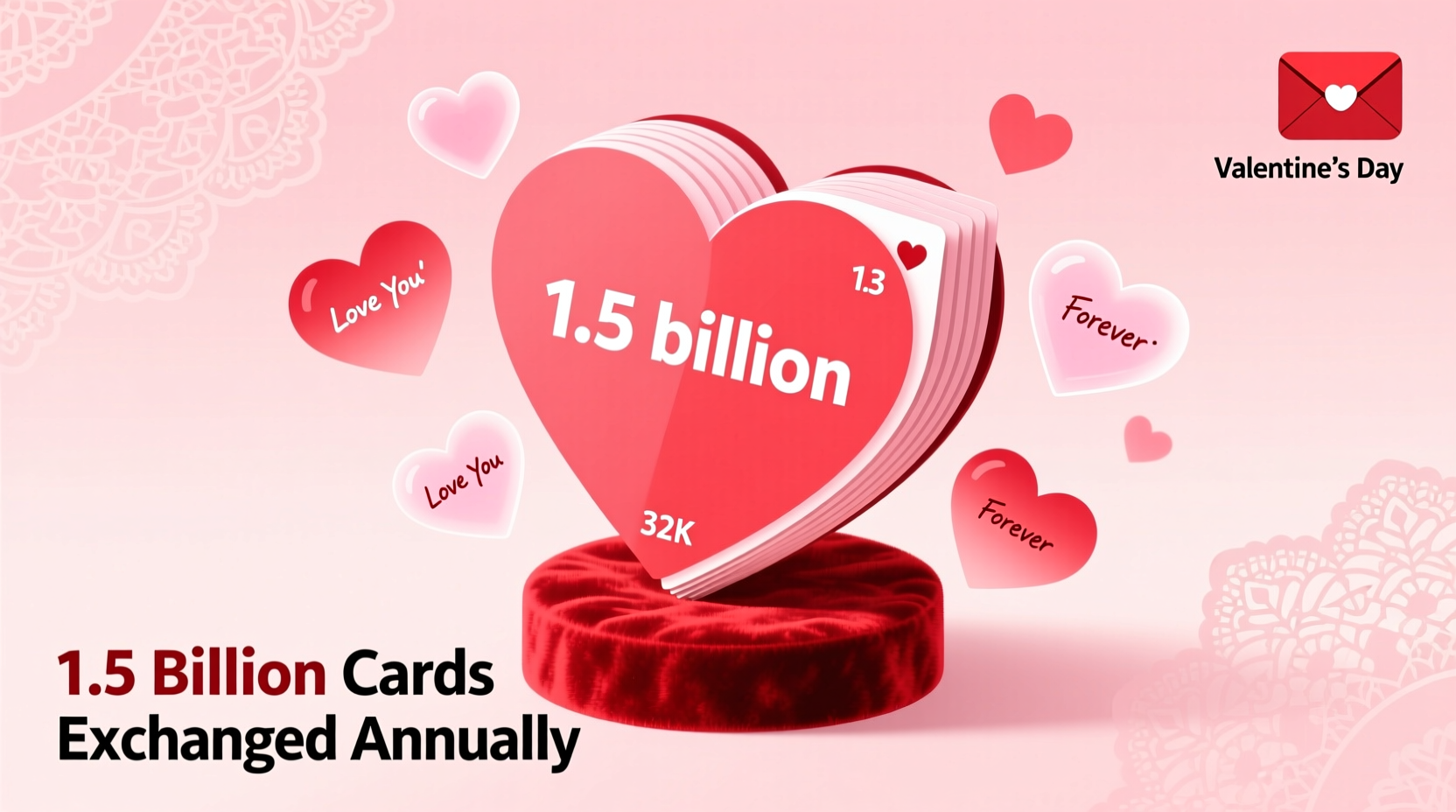 How Many Valentine's Cards Are Exchanged Each Year