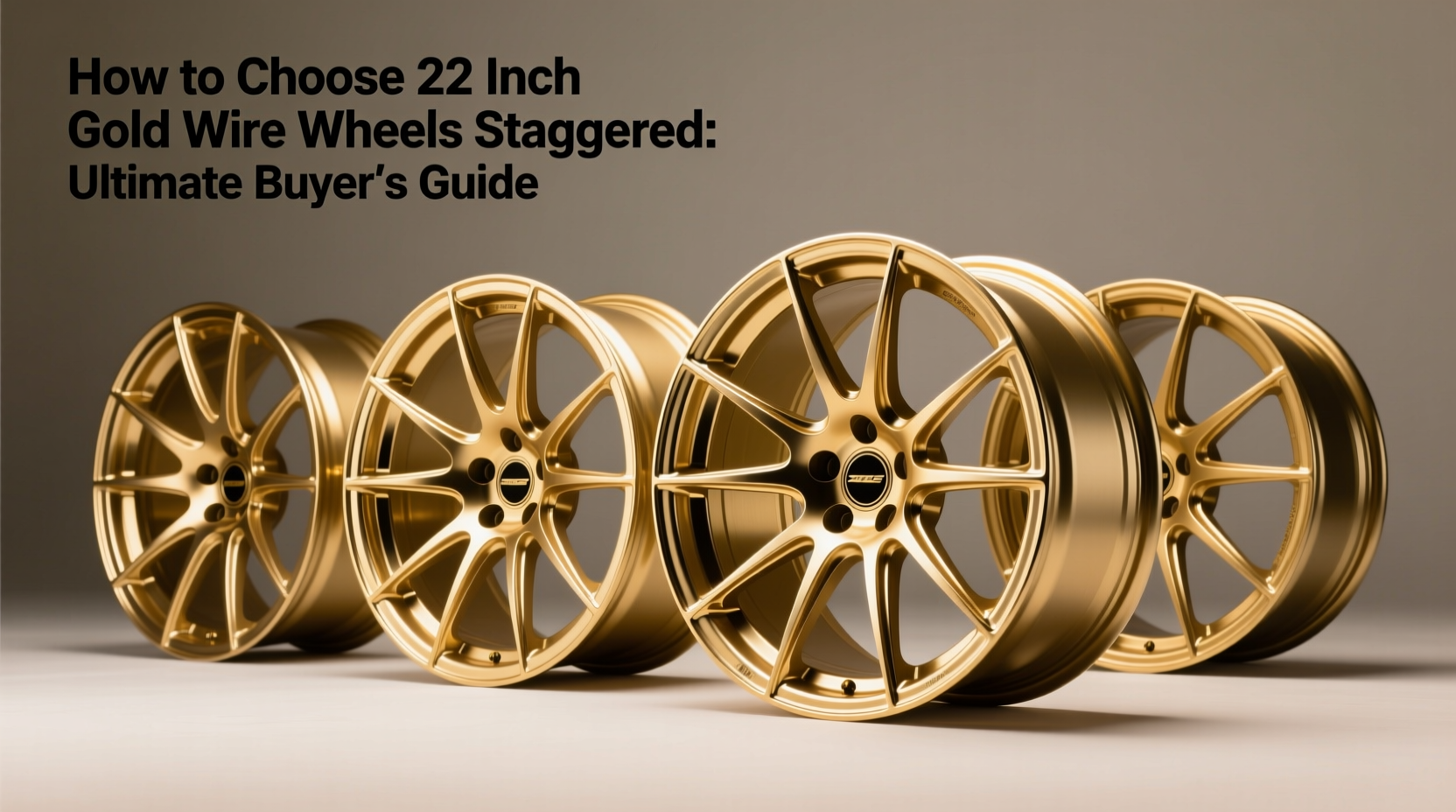How to Choose 22 Inch Gold Wire Wheels Staggered: Ultimate Buyer's Guide