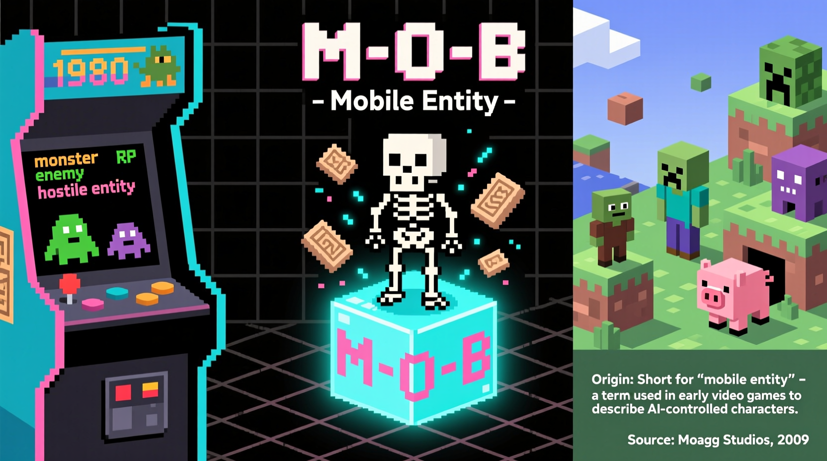 Why Are Minecraft Creatures Called Mobs Origin Meaning