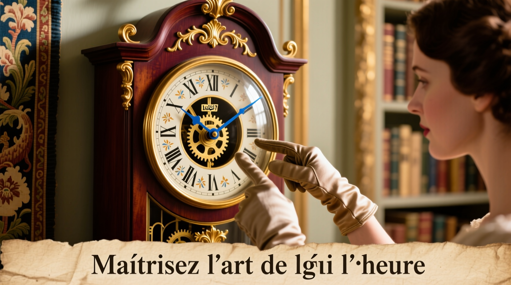 Mastering The Art How To Read And Interpret Time On A Retro French Wall ...