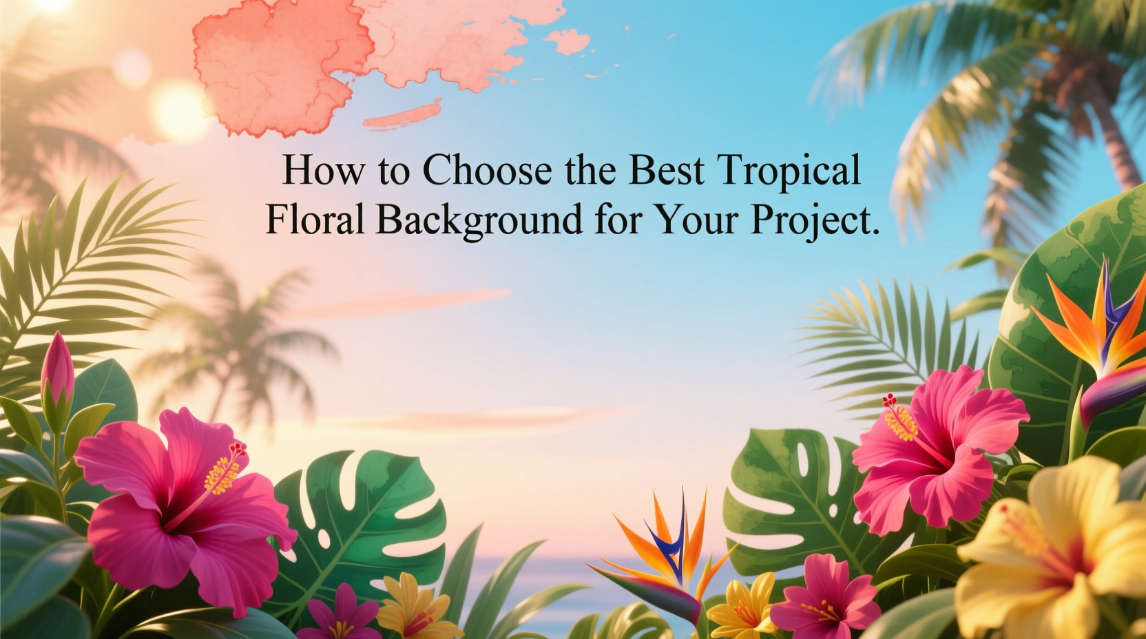 How to Choose the Best Tropical Floral Background for Your Project