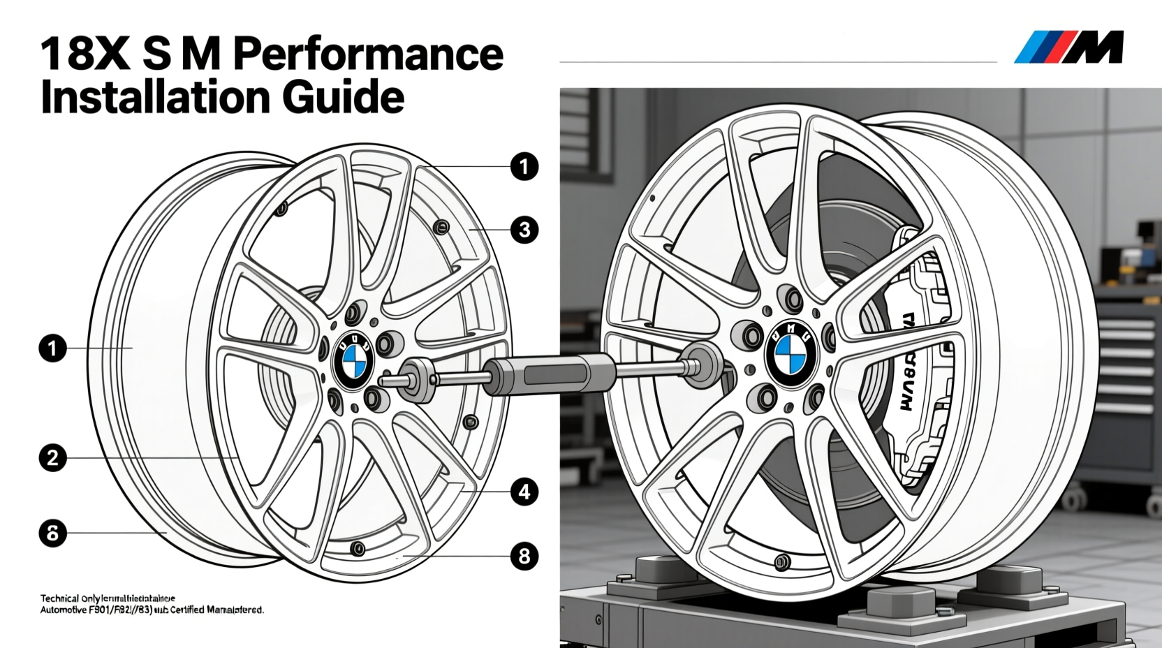 M Performance Wheel Install Guide for BMW F8x Models